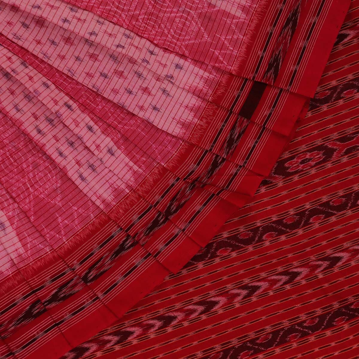 Pink Ikkat Sambalpuri Cotton Saree | A831504236 – Priyadarshini Handloom